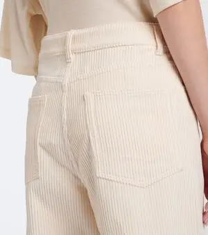 RÓHE Bruun Cotton Corduroy Straight Pants - White
