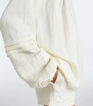 XU ZHI Oversized Embroidered Blouse