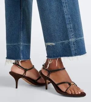 Chloé Matilda Leather Sandals - Brown