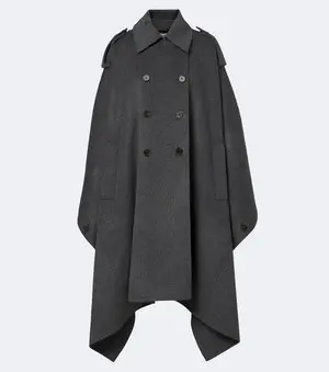 RÓHE Wool And Cashmere Cape - Grey