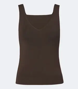 JOSEPH Talos Knitted Tank Top - Green