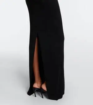NENSI DOJAKA Cutout Lace-trimmed Maxi Dress