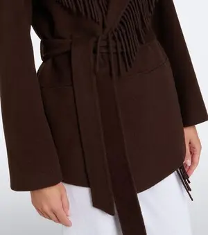 Simkhai Fringed Wool-blend Jacket