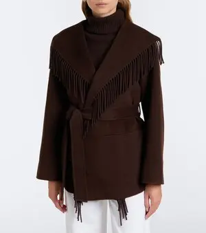 Simkhai Fringed Wool-blend Jacket