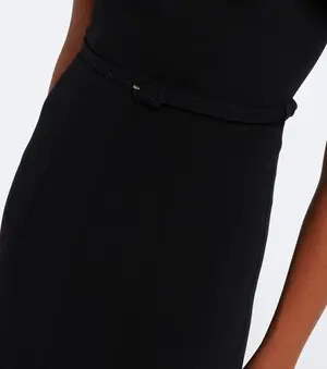 Roland Mouret Bow-detail Belted Midi Dress