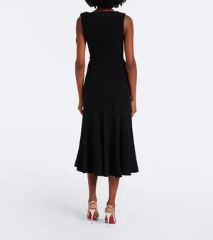 Roland Mouret Bow-detail Belted Midi Dress