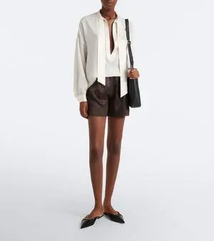 TOM FORD Silk Shorts - Brown