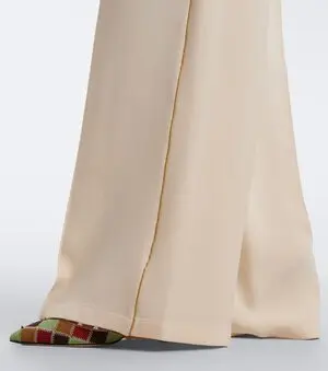Valentino Garavani Cady Couture Wide-leg Pants