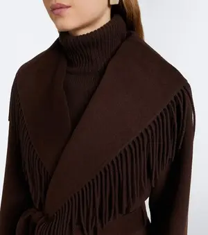 Simkhai Fringed Wool-blend Coat