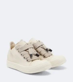 Rick Owens Jumbolace Denim Sneakers - White