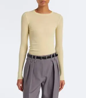 JIL SANDER Ribbed-knit Wool Sweater