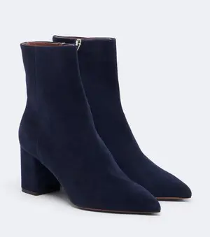 Paris Texas Anja Suede Ankle Boots - Blue