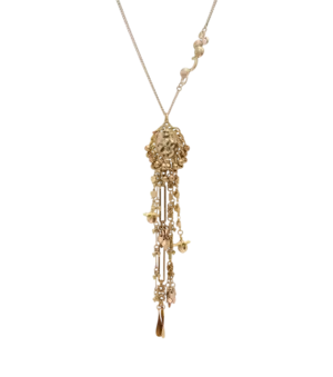 Dries Van Noten Embellished Pendant Necklace - Gold
