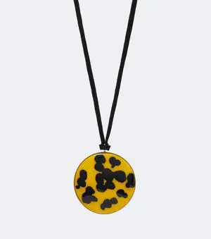 Dries Van Noten Embellished Pendant Necklace - Yellow