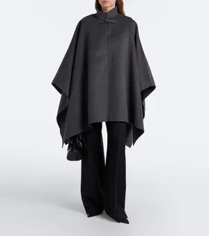 RÓHE Wool And Cashmere Poncho - Grey