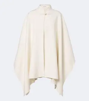 RÓHE Wool And Cashmere Poncho - White