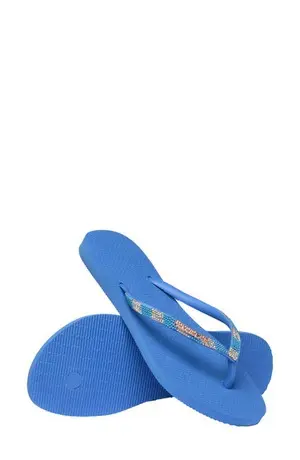 Havaianas Slim Glow Embellished Flip Flops
