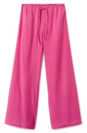 Mango Straight Rhinestone Pants
