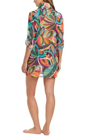 BLEU BY ROD BEATTIE Chiffon Cover-up Shirt