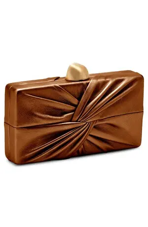 Cult Gaia Lisse Leather Clutch
