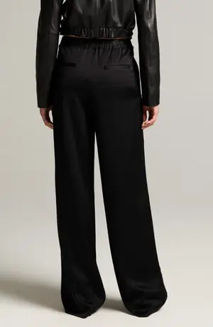 Vince Lace Trim Satin Pants