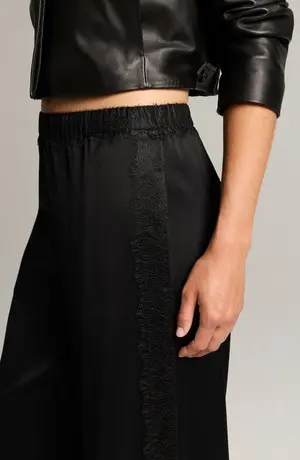 Vince Lace Trim Satin Pants