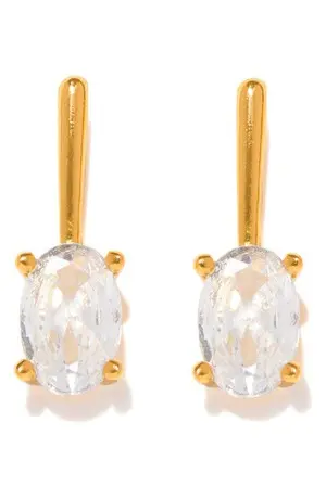 GIRLS CREW Cancun Oval Bar Stud Earrings