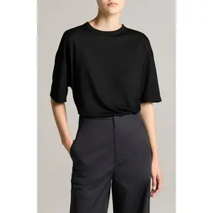 Vince Relaxed Crewneck Modal & Silk T-shirt