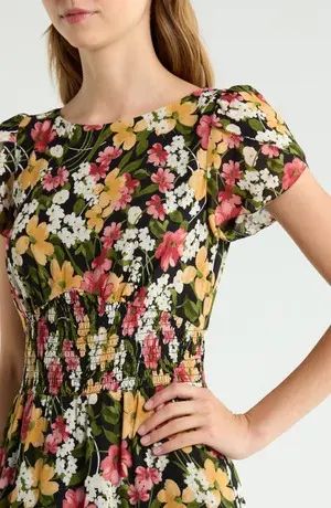 REFORMATION Drusilla Floral Print Maxi Dress