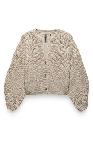 Prana Sunday River Short Cardigan - Beach Pebble