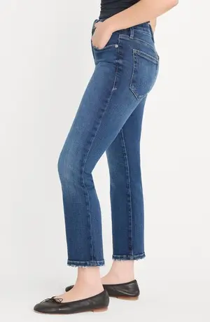 Good American Petite High Waist Straight Leg Jeans