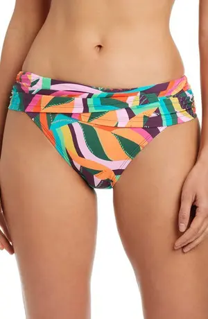 BLEU BY ROD BEATTIE Sarong Hipster Bikini Bottoms - Multi