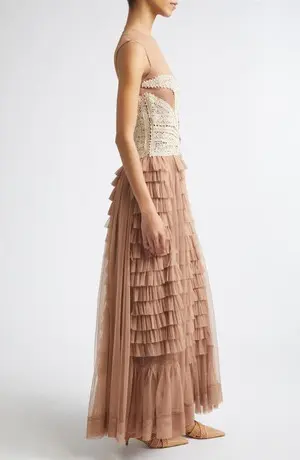 Ulla Johnson Orla Crochet & Tulle Gown
