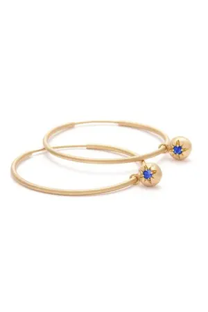 ELOISE JEWELRY Moon Hoops . Handmade