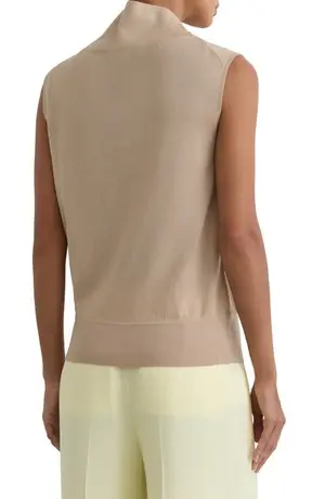 REISS Honey Funnel Neck Knit Shell