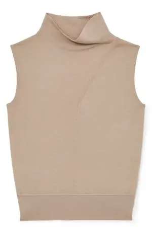 REISS Honey Funnel Neck Knit Shell