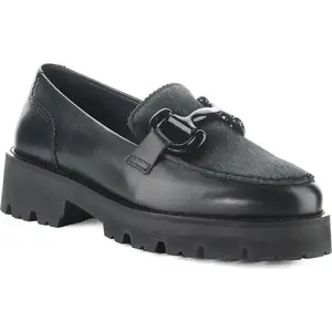 BOS. & CO. Brisa Platform Lug Loafer - Black