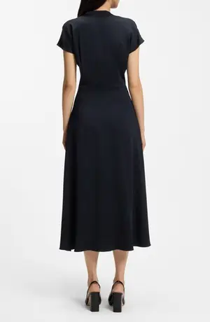 BOSS Dareza V Neck Jersey Midi Dress