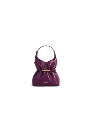 Balmain Sphynx Mini Bag In Smooth Leather - Purple