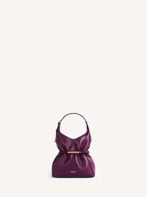 Balmain Sphynx Mini Bag In Smooth Leather - Purple