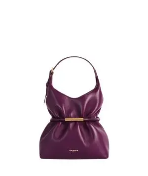 Balmain Sphynx Mini Bag In Smooth Leather - Purple