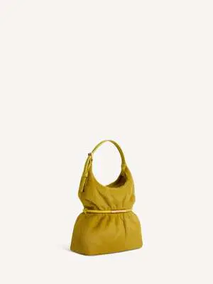 Balmain Sphynx Mini Bag In Pony-effect Leather - Yellow