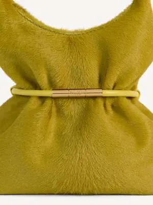 Balmain Sphynx Mini Bag In Pony-effect Leather - Yellow