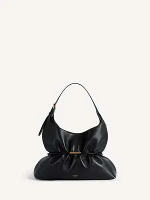 Balmain Balmain Sphynx Medium Bag In Smooth Lambskin Black