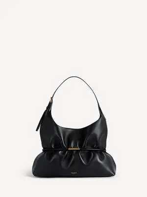 Balmain Balmain Sphynx Medium Bag In Smooth Lambskin Black