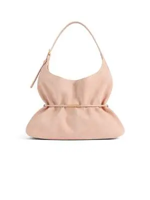 Balmain Sphynx Medium Bag In Suede - Pink