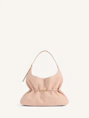 Balmain Sphynx Medium Suede Bag - Pink