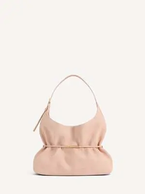 Balmain Sphynx Medium Suede Bag - Pink