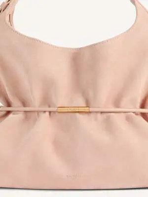 Balmain Sphynx Medium Suede Bag - Pink