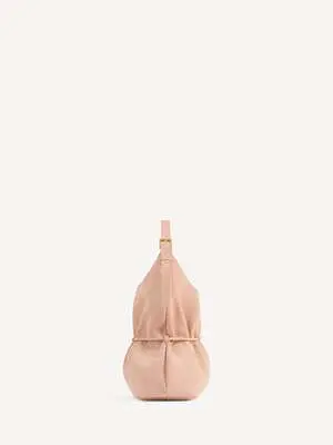 Balmain Sphynx Medium Suede Bag - Pink